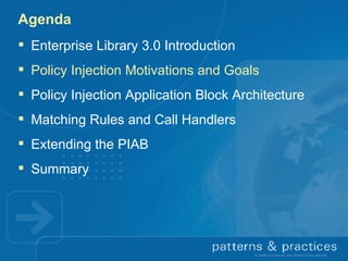Enterprise Library 3.0 Policy Injection Applicatoin Block | PPT