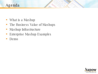 Enterprise Mashup Infrastructure Kapow Mashup Server | PPT