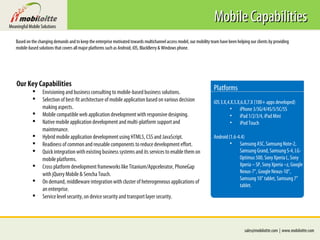 Mobiloitte ! Enterprise Mobility Corporate Overview | PDF | Operating Systems | Computer ...