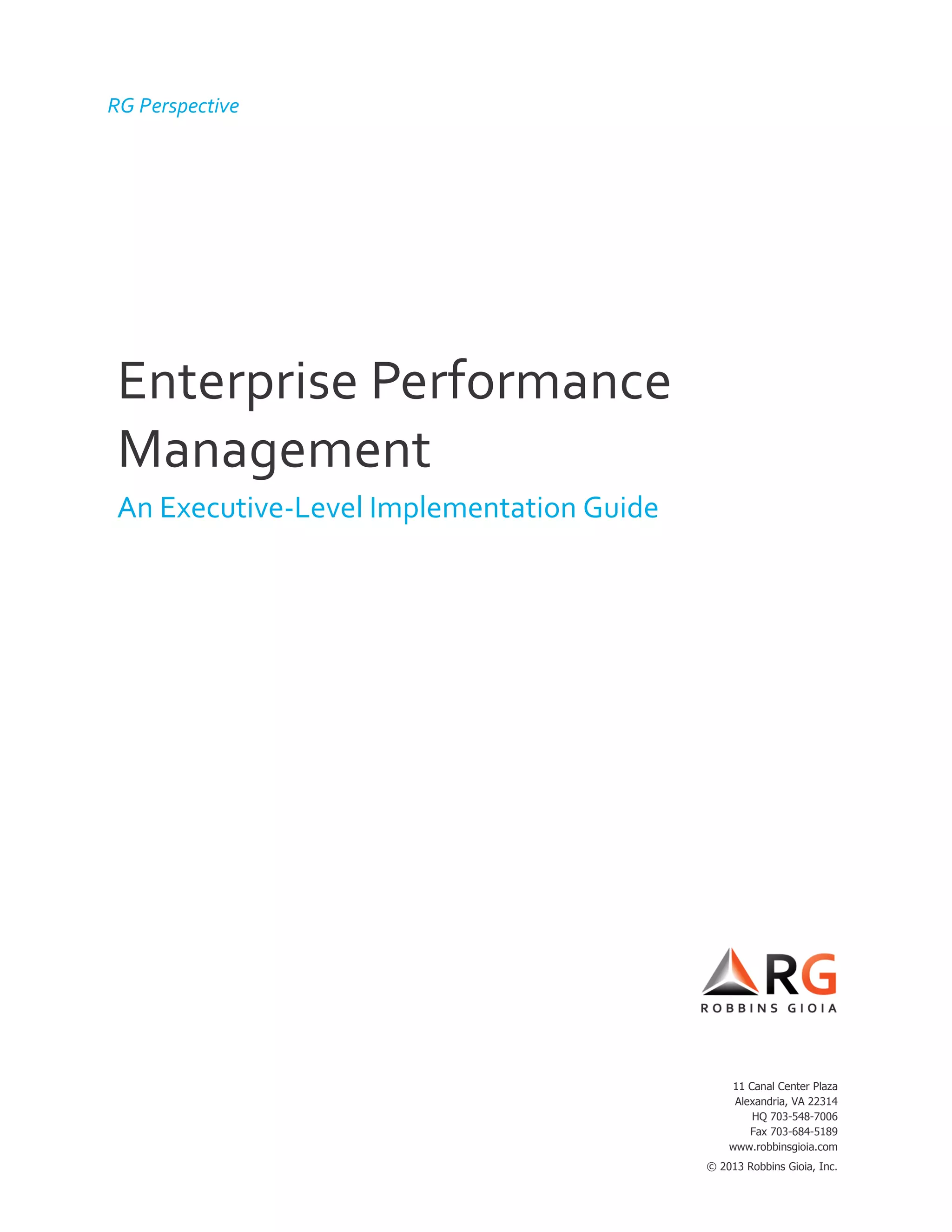 Enterprise performance-management | PDF