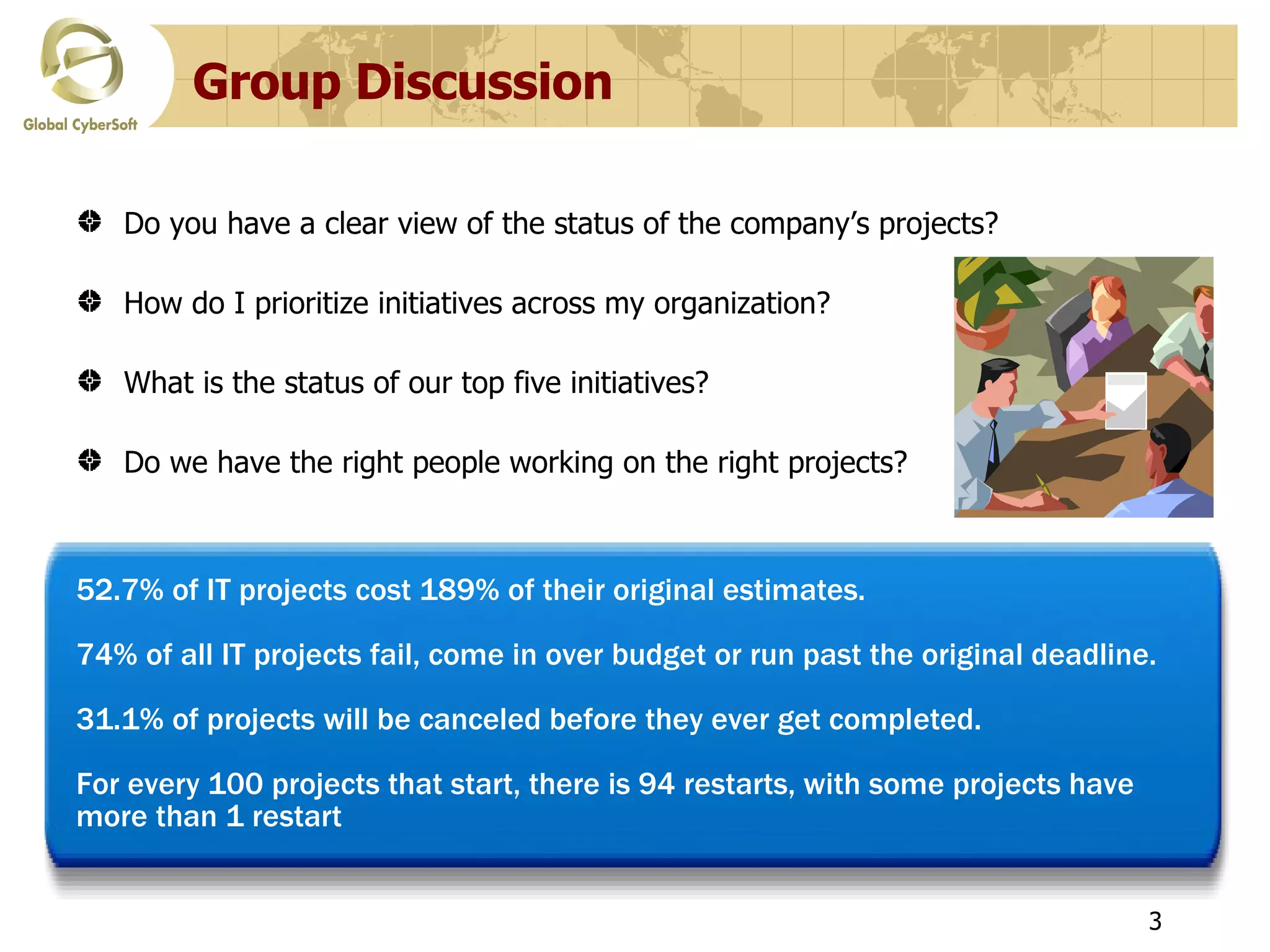 Enterprise Project Management at Global CyberSoft | PPT