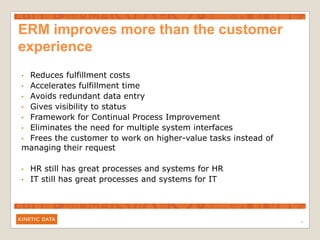 Enterprise Request Management (ERM) and Self Service 2.0 | PPTX