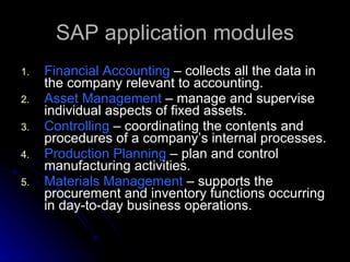 ERP, SAP | PPT