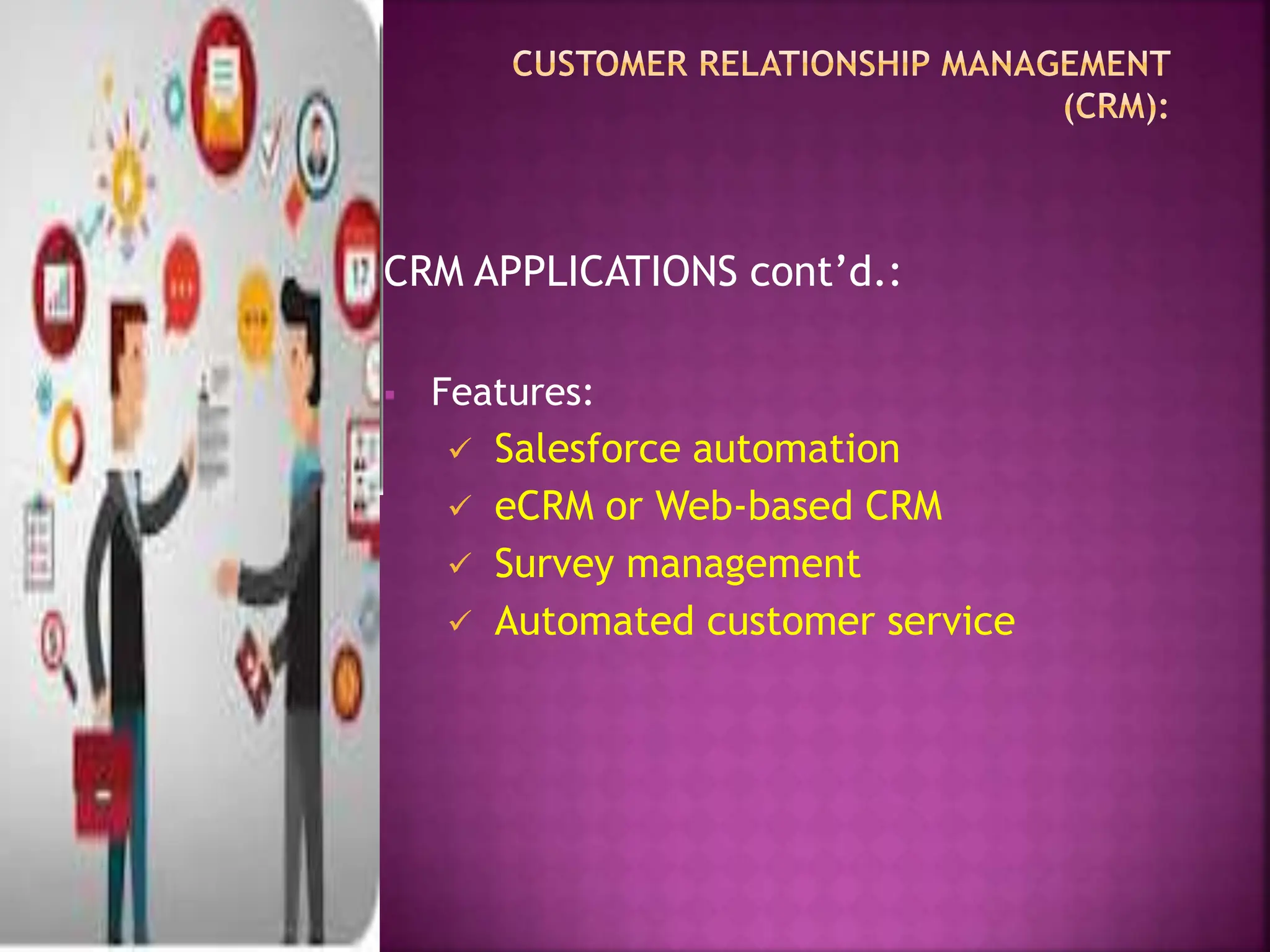Introduction to Enterprise Systems Supply Chain Management – (SCM) Customer Relationship ...