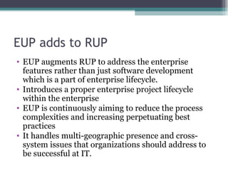 Enterprise Unified Process | PPT