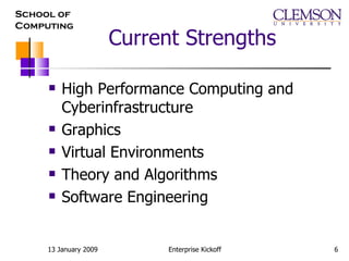 Cyberinfrastructure at Clemson University | PPT