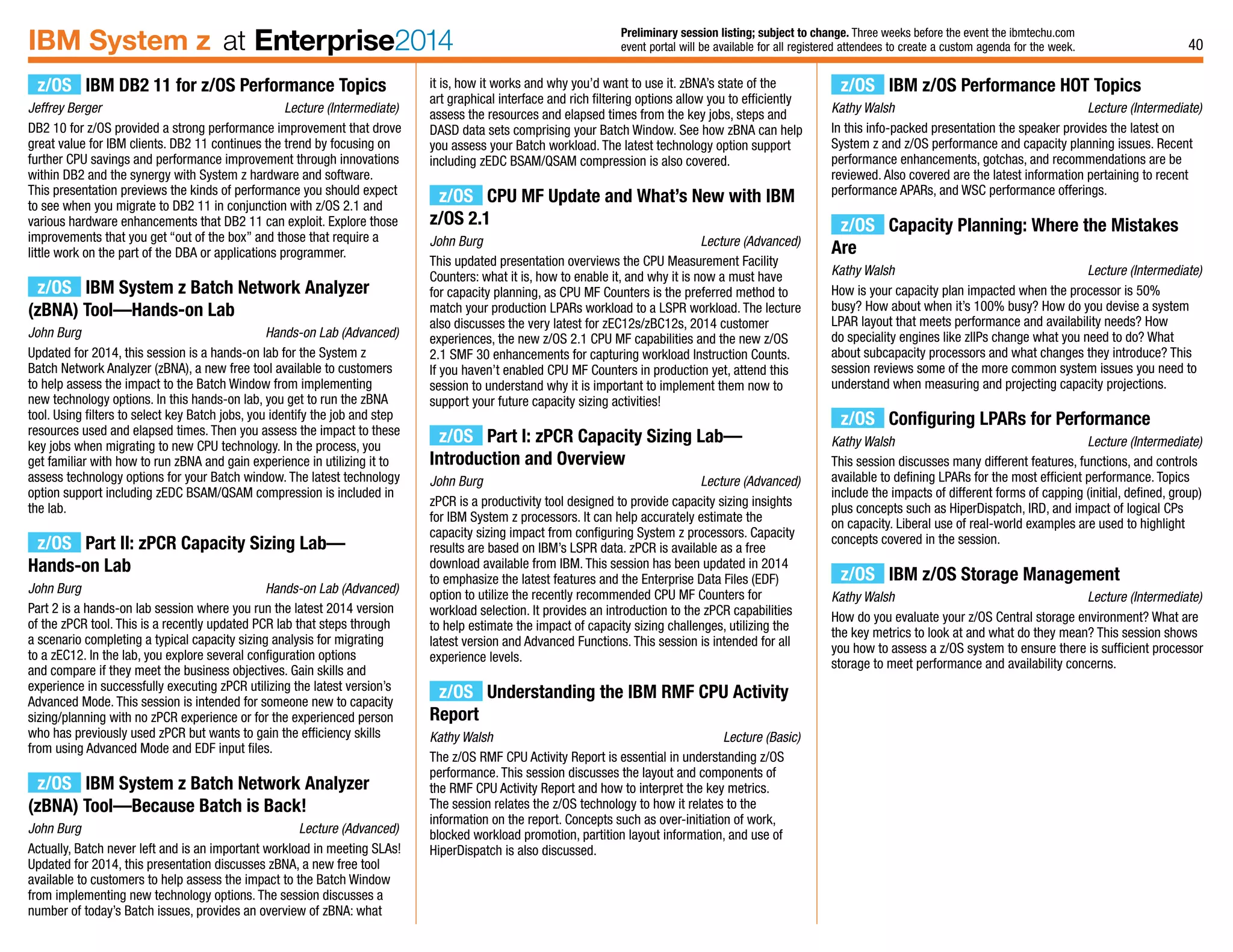 IBM Enterprise 2014 - Technical University Abstract Guide | PDF