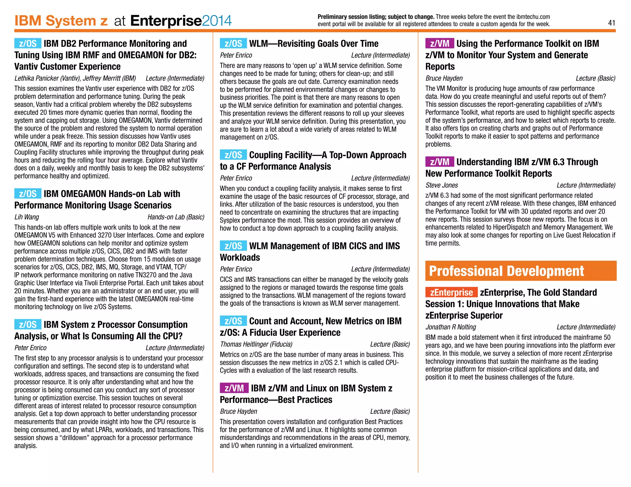 IBM Enterprise 2014 - Technical University Abstract Guide | PDF