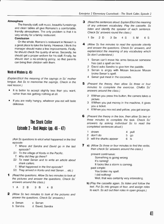 Enterprise 2 coursebook_teachers_book | PDF