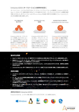 Automation Anywhere Enterprise A2019 カタログ | PDF