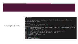 Enterprise AI using IBM DB2 | PPT