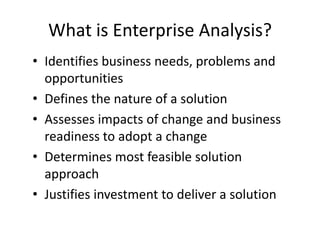 Enterprise analysis | PPTX