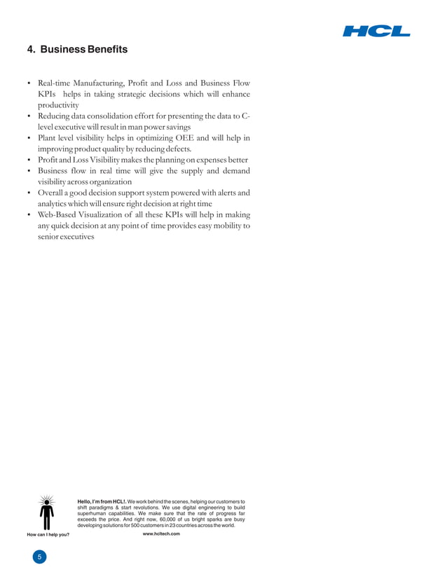 HCLT Whitepaper: Enterprise Analytic Dashboard | PDF | Computer Software and Applications ...