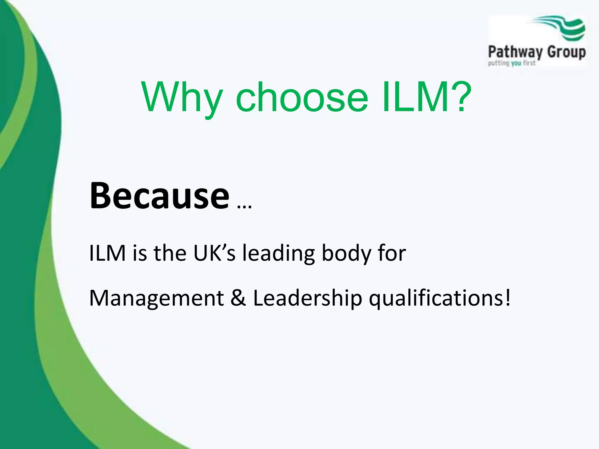 Enterprise & Entrepreneurship ILM Level 3 Certificate | PPT