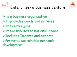 Enterprise and its types | PDF