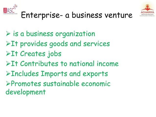 Enterprise and its types | PDF