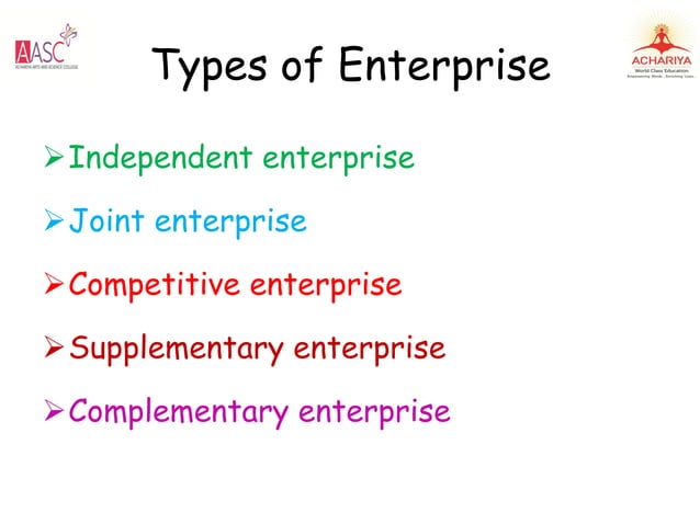 Enterprise and its types | PDF