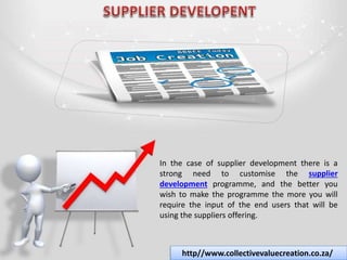 Enterprise and supplier development | PPT