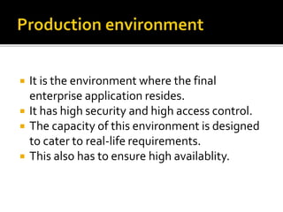 Enterprise application environment | PPTX