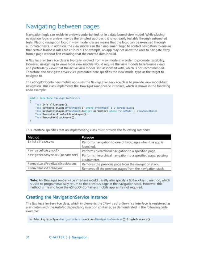 Enterprise application patterns using xamarin forms | PDF | Web Development | Internet