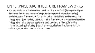 Enterprise architecrture & enterprise engineering | PPT