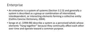 Enterprise architecrture & enterprise engineering | PPT