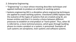 Enterprise architecrture & enterprise engineering | PPT