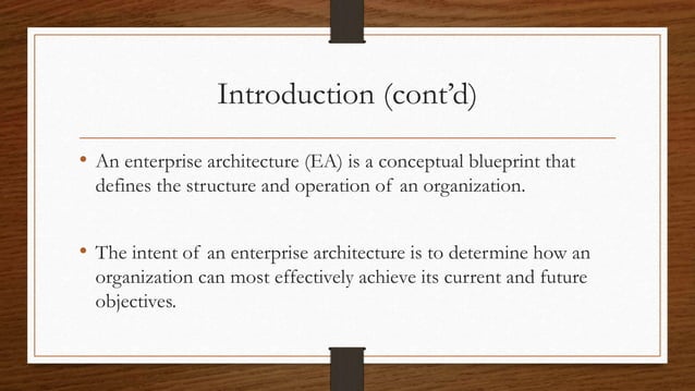 Enterprise architecture | PPTX