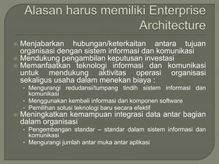 Pengantar Mata Kuliah Enterprise Architecture | PPTX