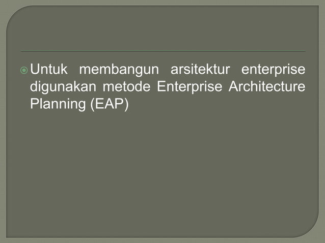 Pengantar Mata Kuliah Enterprise Architecture | PPTX