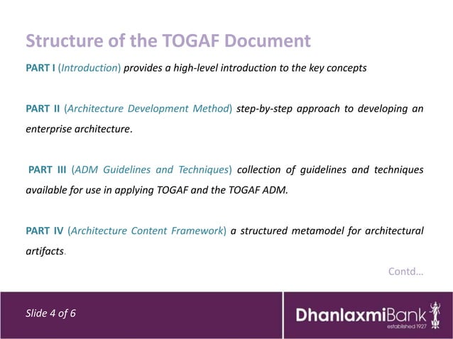 Enterprise Architecture Approach Togaf 9 | PPT