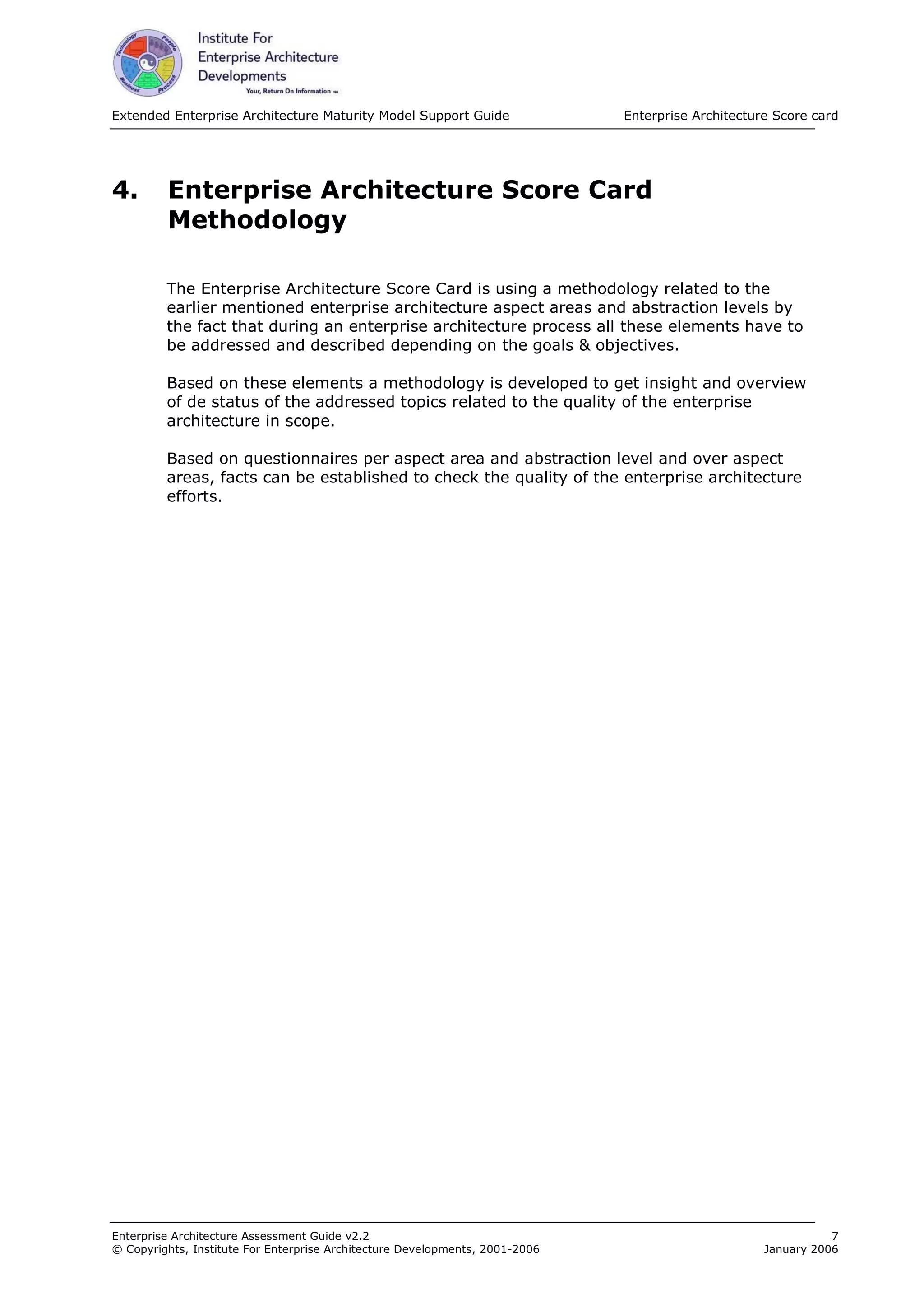 Enterprise architecture assessment guide v2.2 | PDF
