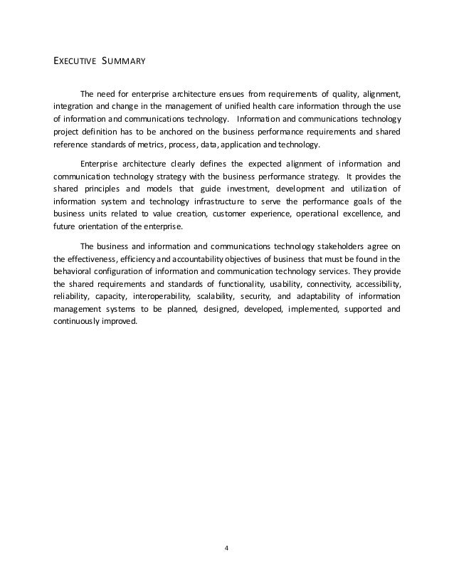 Enterprise Architecture Formulation template Enterprise Architecture Formulation template