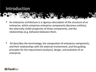 Enterprise Architecture basics | PPTX | Business | Business and Finance