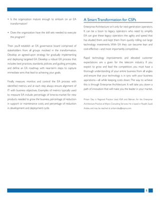 Enterprise Architecture for Communication Service Providers | PDF ...