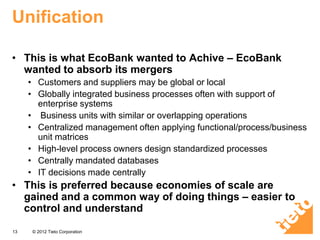 'A Practical Application of Enterprise Architecture – the Ecobank ...