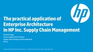 Enterprise architecture practical application | PPT