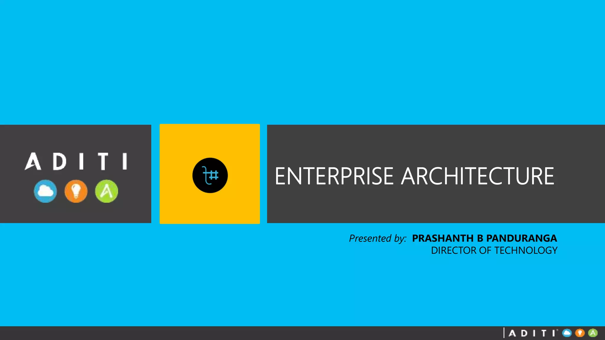 Introduction to Enterprise architecture and the steps to perform an ...