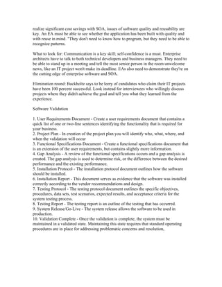 Enterprise Architecture Verification Validation | PDF