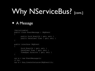 SOA with NServiceBus 20130124 | PPT