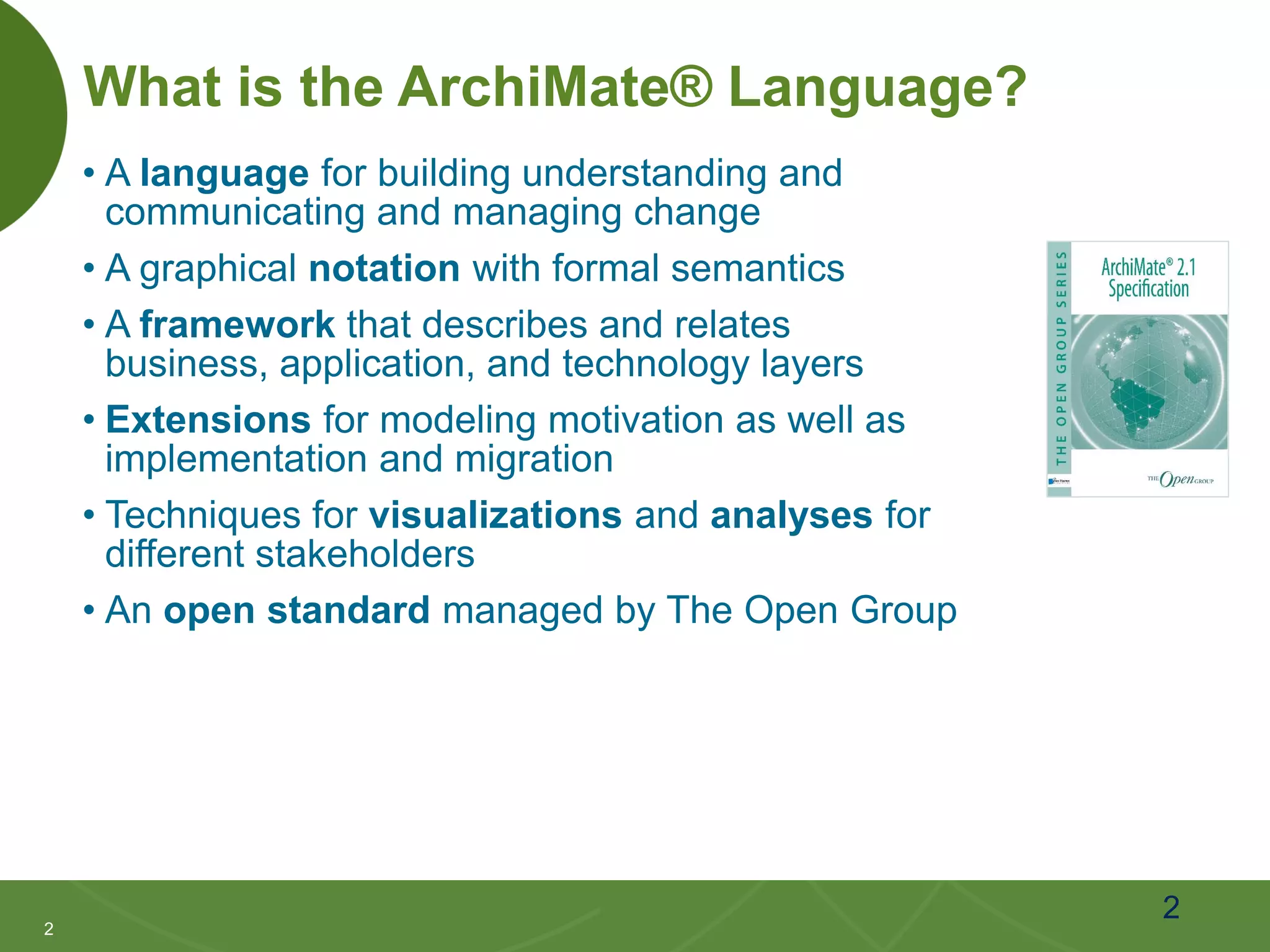 Enterprise Architecture with the Zachman Framework and the Archimate ...