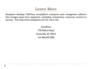 Enterprise Asset Management Software | PPT