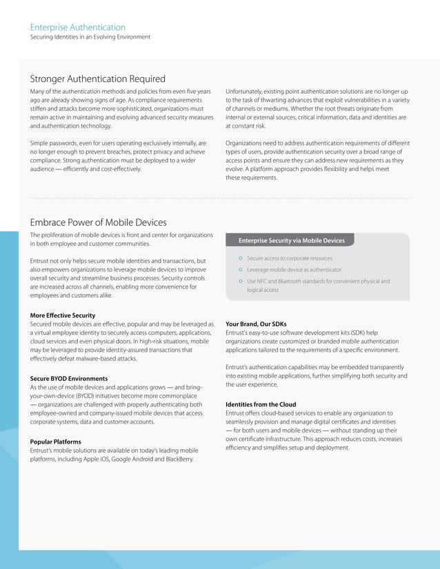 Entrust Enterprise Authentication | PDF | Operating Systems | Computer ...