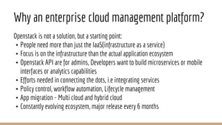 Openstack - Enterprise cloud management platform | PPT