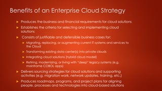 Moving your IT to the Cloud with an Enterprise Cloud Strategy | PPT