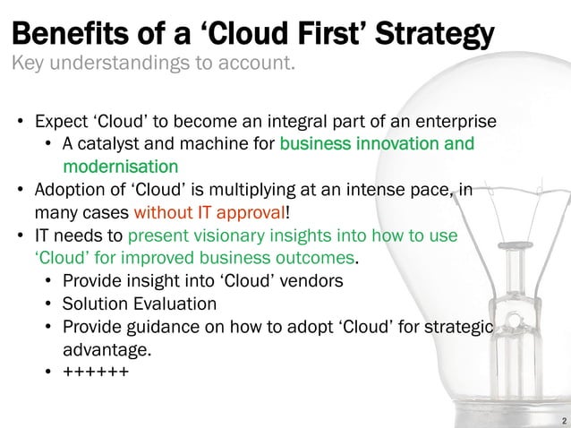 Enterprise Cloud Strategy Framework | PDF
