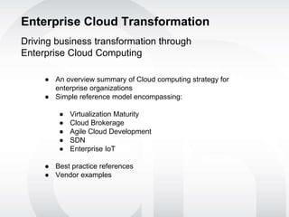 Enterprise Cloud Transformation | PPTX