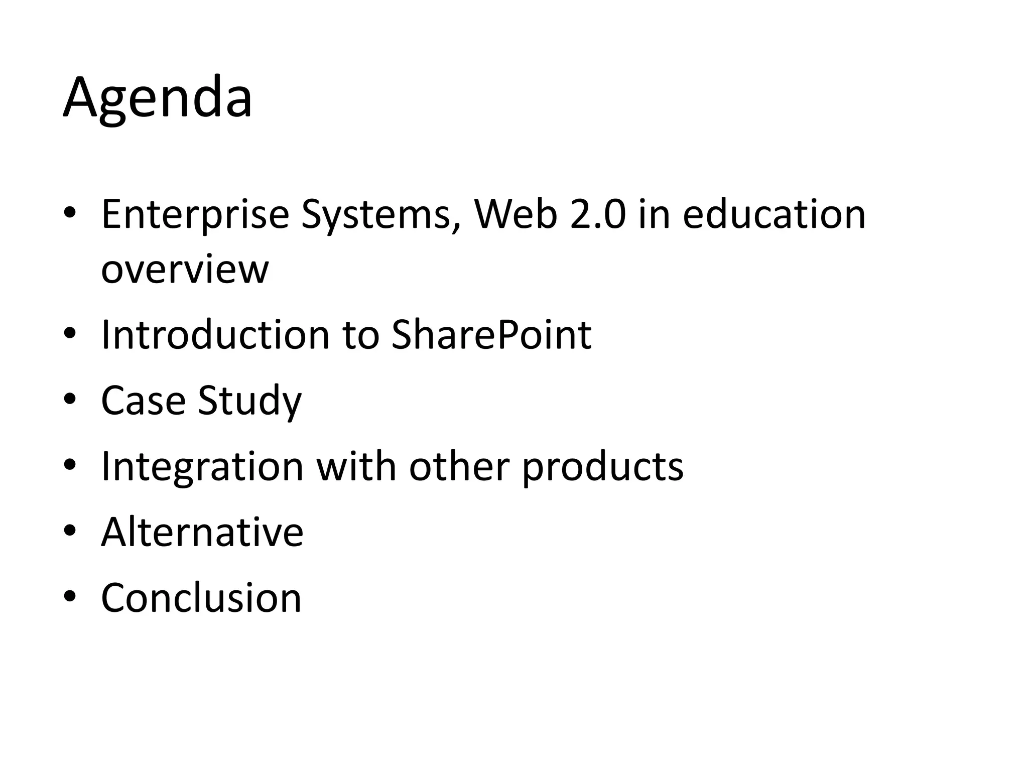 SharePoint in Enterprise Collaboration (Education) | PPTX | Computer Software and Applications ...