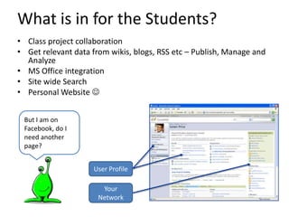 SharePoint in Enterprise Collaboration (Education) | PPTX | Computer Software and Applications ...