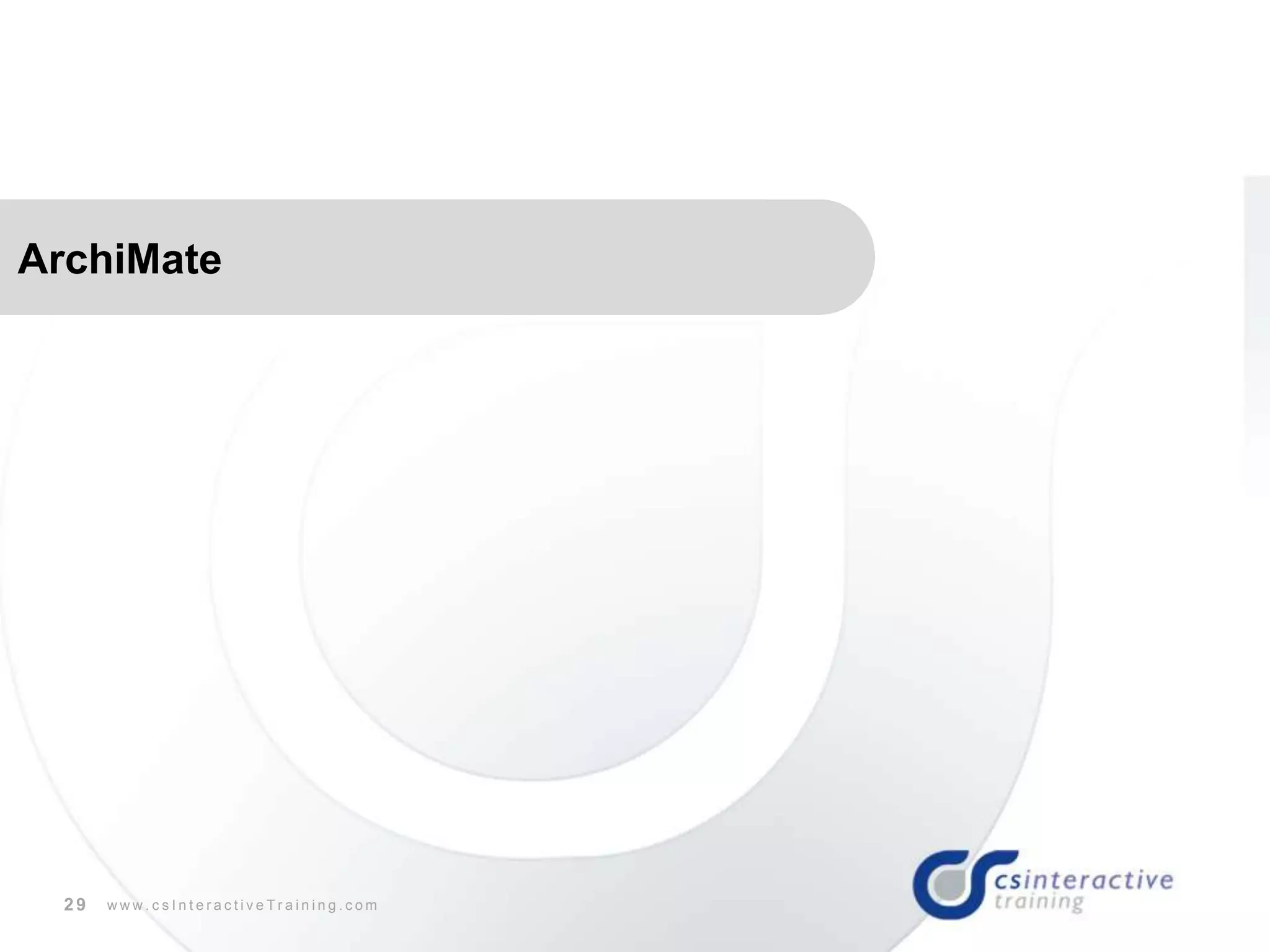 Enterprise communication using archiMate | PPTX